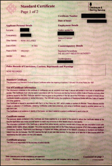 Disclosure Barring Service Information Resource DBS Check Online 